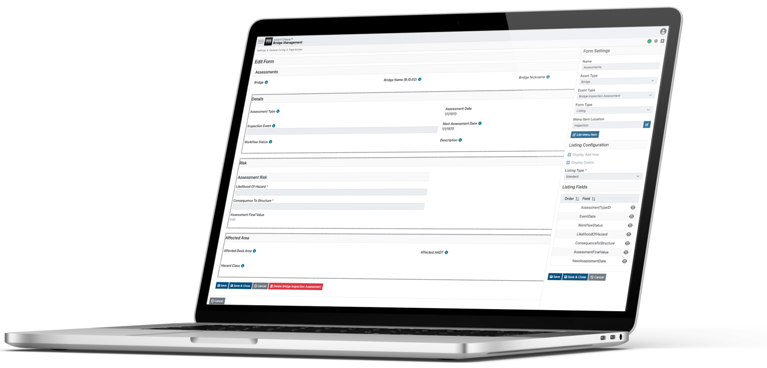 AASHTOWare Bridge Management – Asset Management Platform